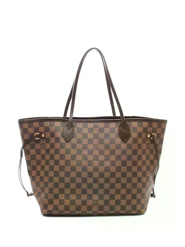 LOUIS VUITTON Damier Ebene Neverfull Tote Bag