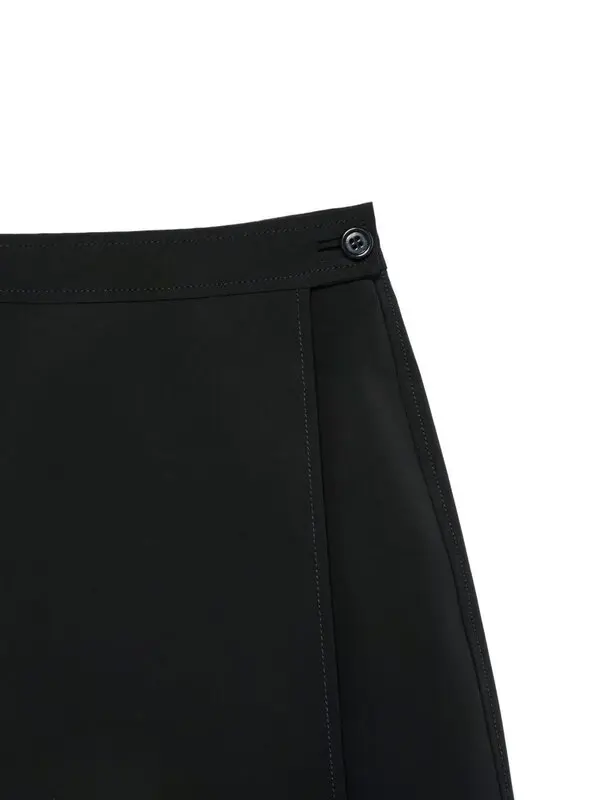 Prada 2000s Wrap-style Mini Skirt