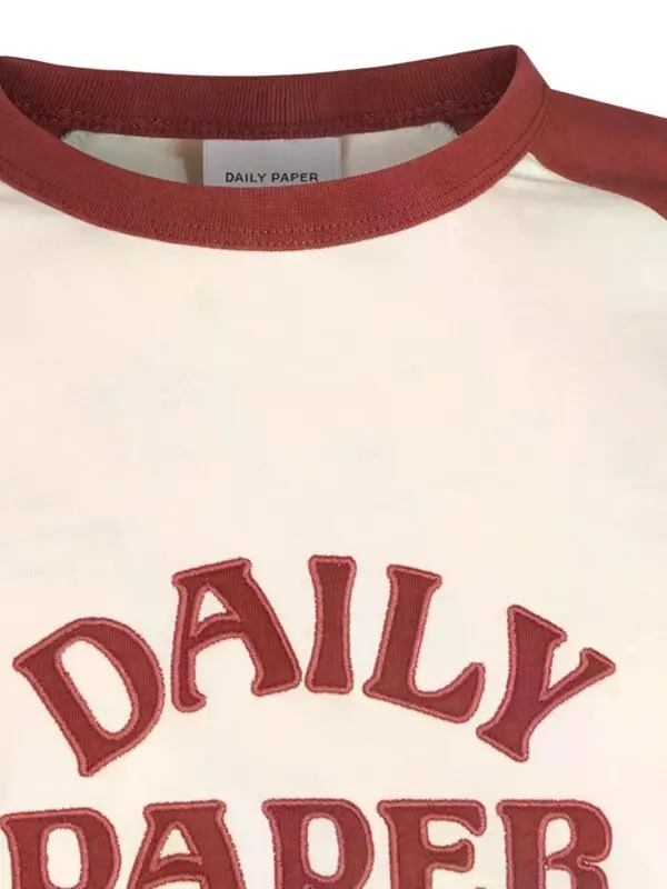 DAILY PAPER Raglan-sleeve Logo-print T-shirt