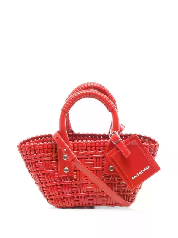 Balenciaga 2010s Bistro Basket Handbag - Red