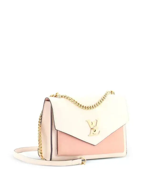 LOUIS VUITTON Mylockme Handbag Leather Bb Crossbody Bag