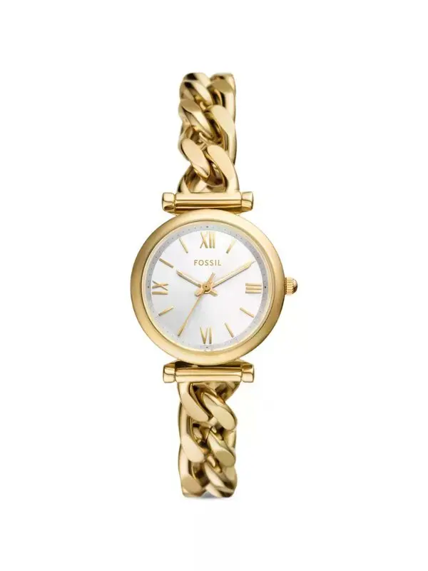 Fossil Carlie Curb-chain 28mm Watch - Neutrals