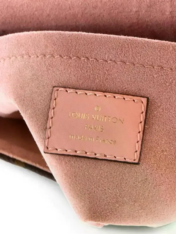 LOUIS VUITTON Locky Handbag Monogram Canvas With Leather Bb Satchel