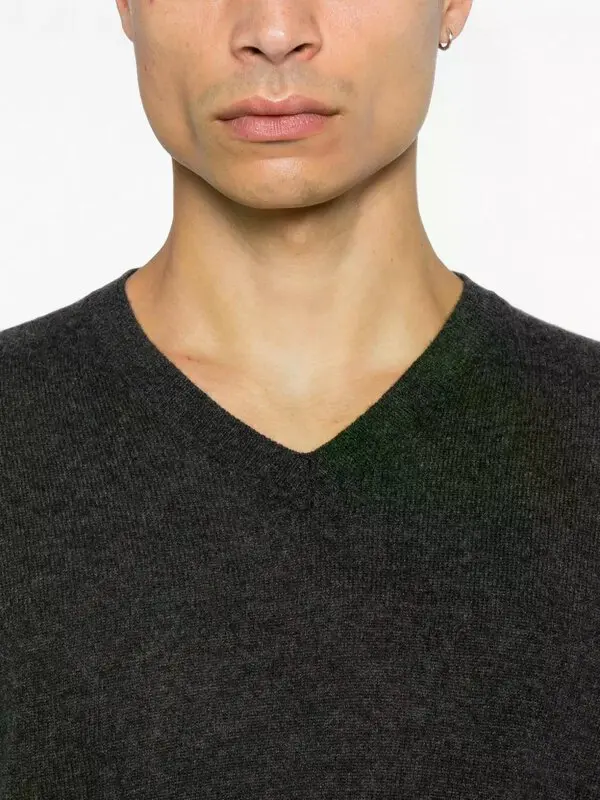 THE ROW Thamm V-neck Sweater - Grey