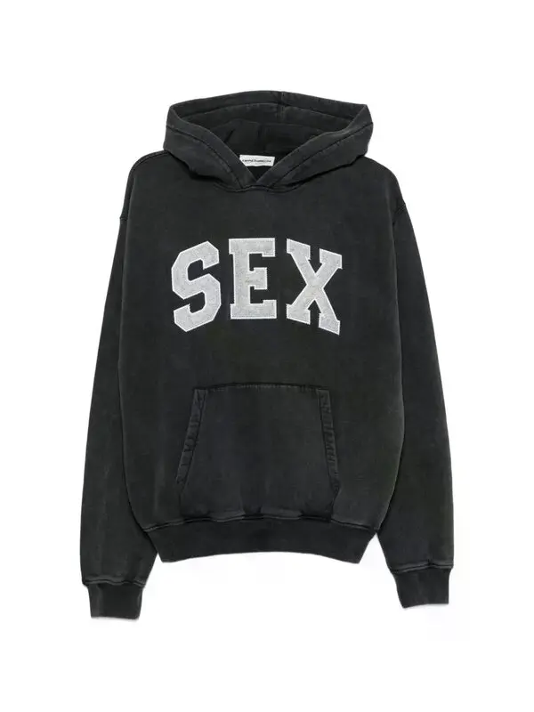 CARNE BOLLENTE The Sex Faded-effect Hoodie - Black