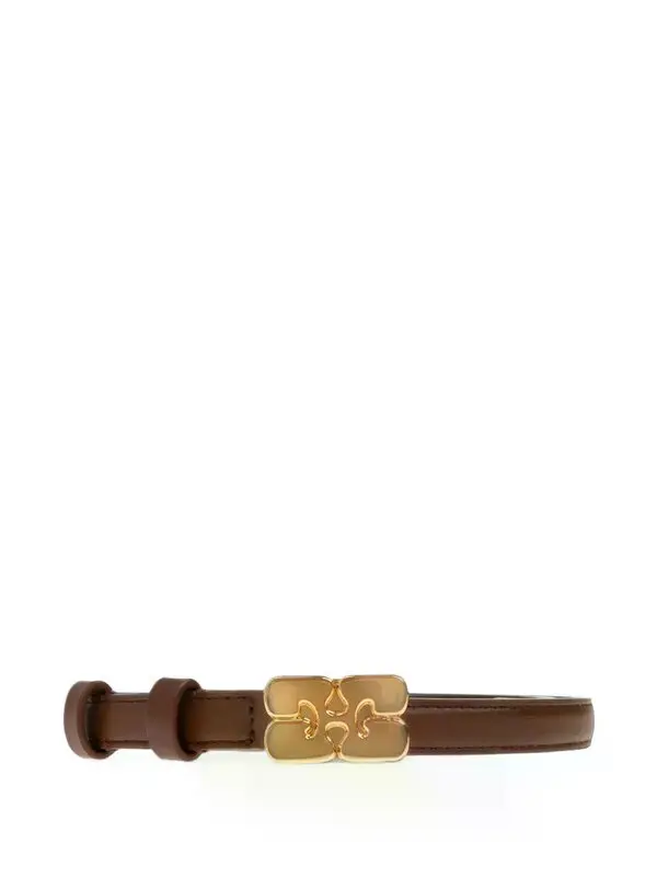 GANNI Small Kat Leather Belt With Butterfly Buckle