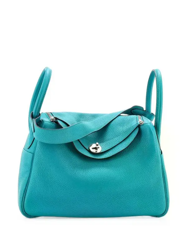 Hermès Lindy Bag Clemence 30 Shoulder Bag - Blue