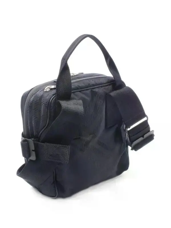 Burberry 2010s Check Jacquard Messenger Bag