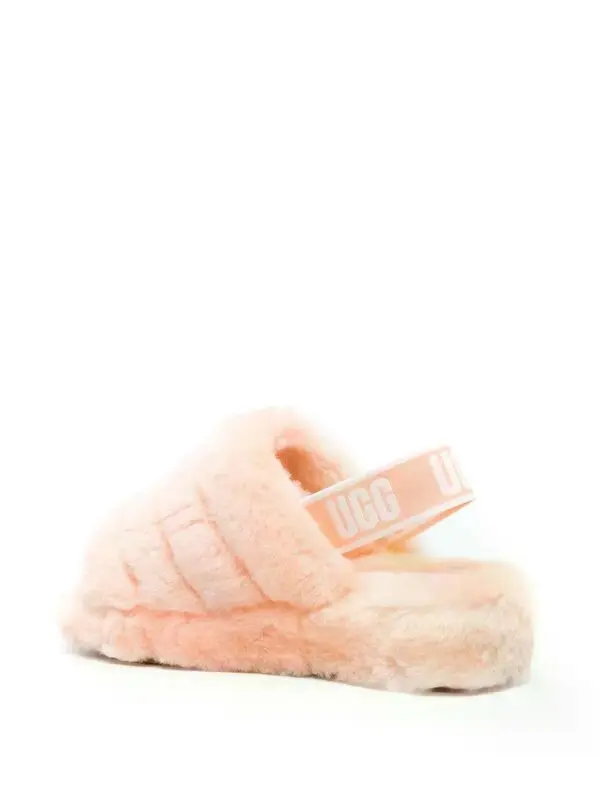 UGG Fluff Yeah Logo Slides - Pink
