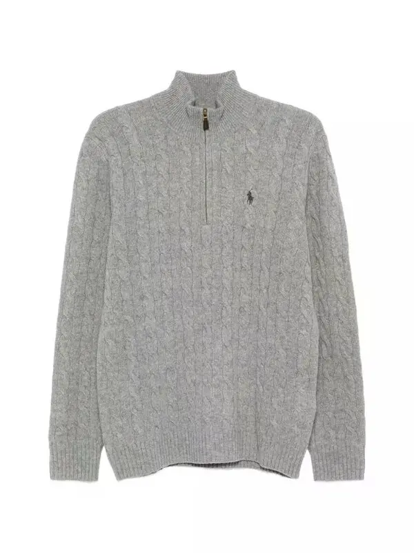 Polo Ralph Lauren Cable-knit Cotton Quarter-zip Jumper
