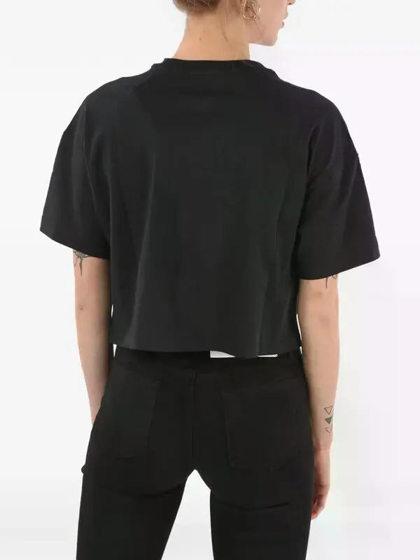 CONVERSE Logo-print Cropped T-shirt