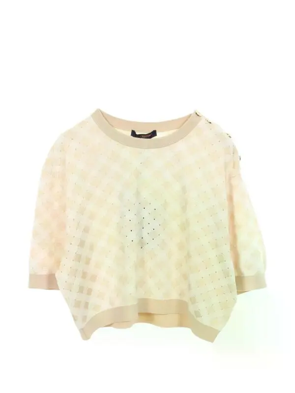 LOUIS VUITTON 2010s Gingham-pattern Sweater