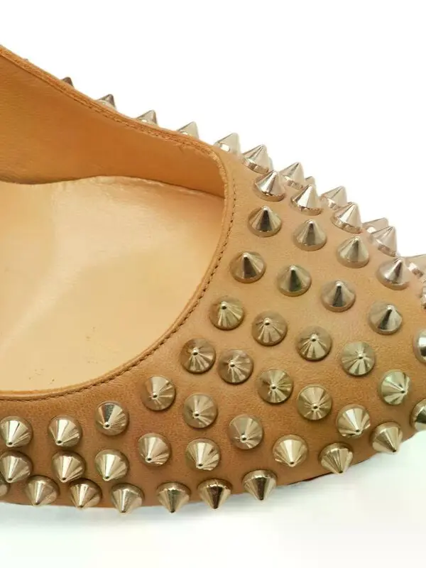 CHRISTIAN LOUBOUTIN Fifi Spikes Leather Pumps
