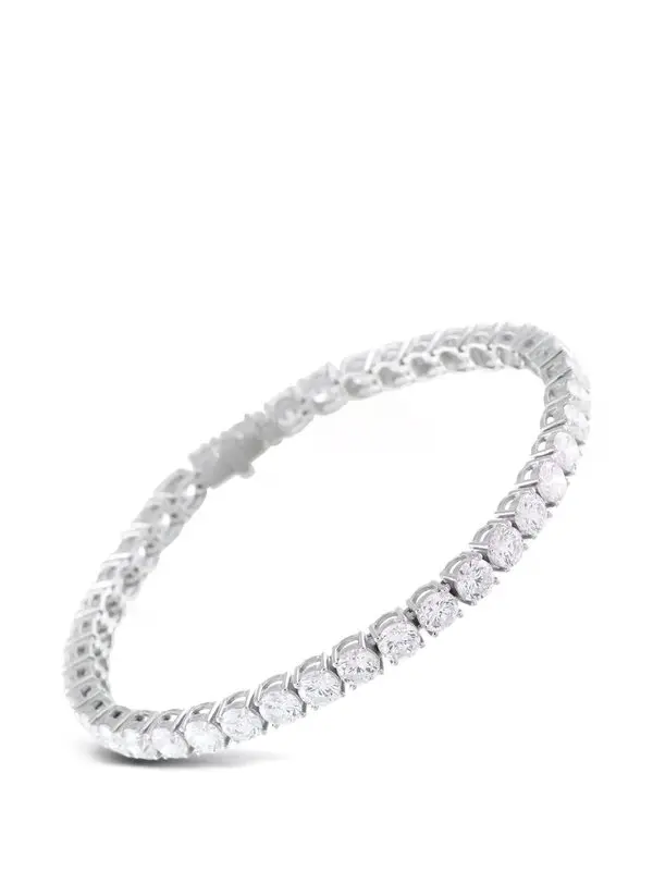 LB EXCLUSIVE Platinum Diamond Tennis Bracelet - Silver