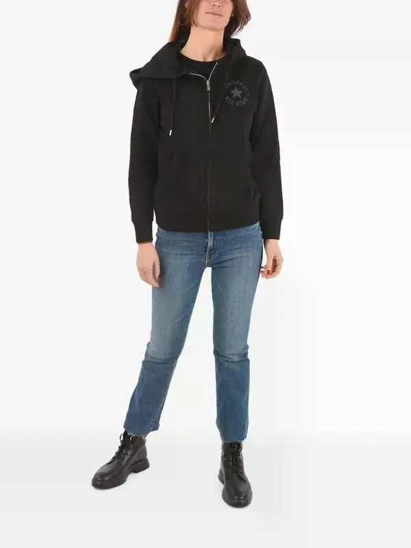 CONVERSE Logo-print Zip-up Hoodie