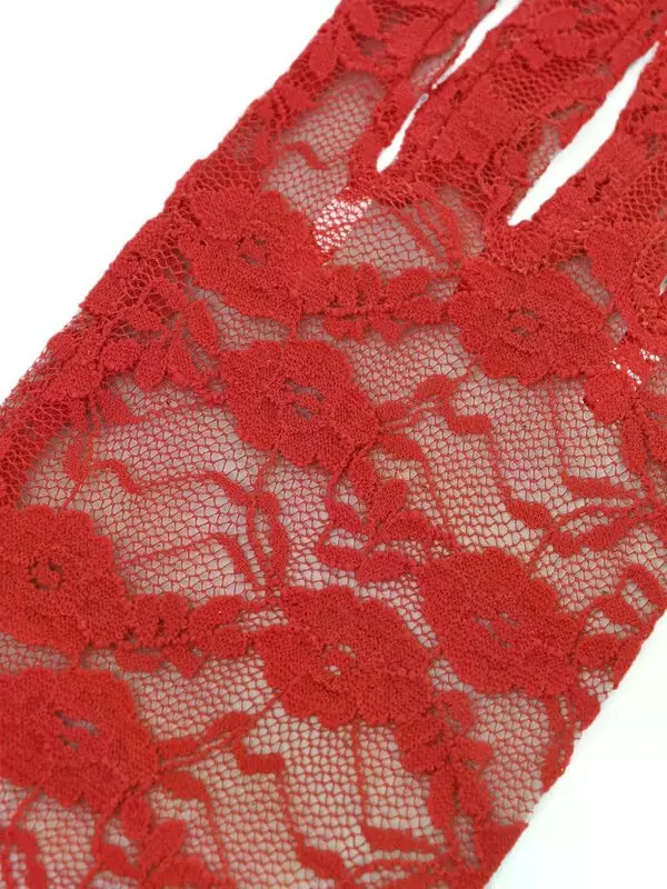 SUPER BLOND Floral Lace Gloves