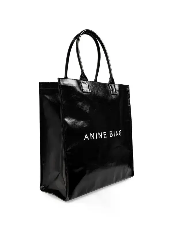 ANINE BING Leonie Coated Canvas Tote