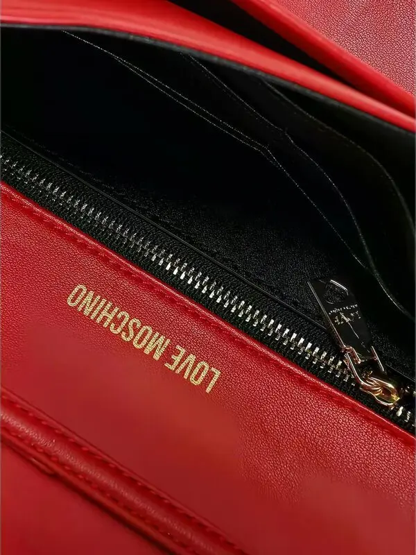 Moschino Logo-plaque Chain-link Clutch Bag