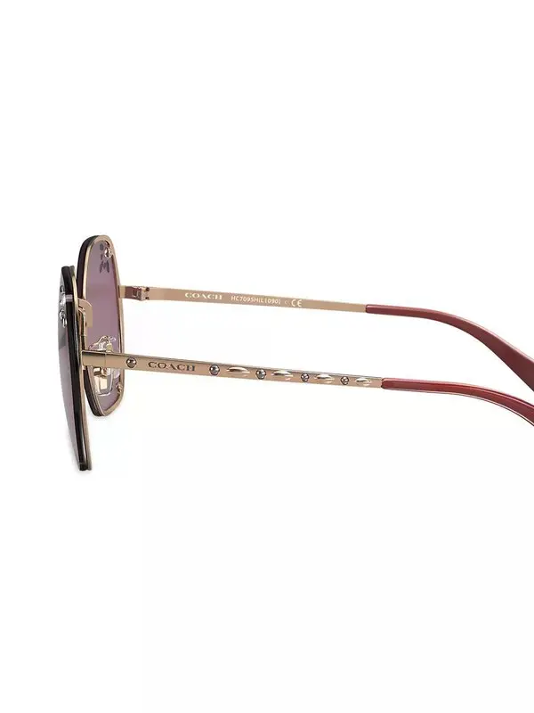 COACH Rhinestone-embellished Oversized Sunglasses
