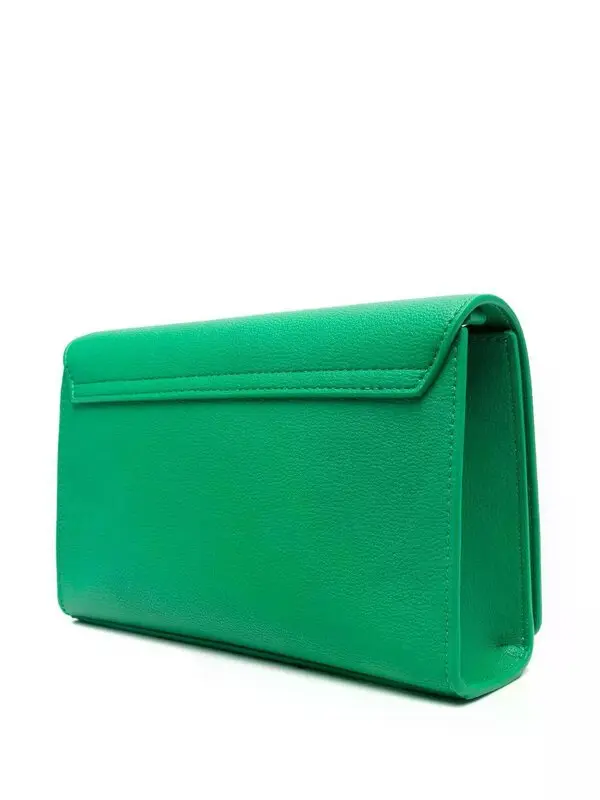 Moschino Logo-lettering Faux Leather Clutch