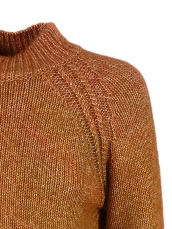 K-WAY Mock-neck Raglan-sleeve Sweater