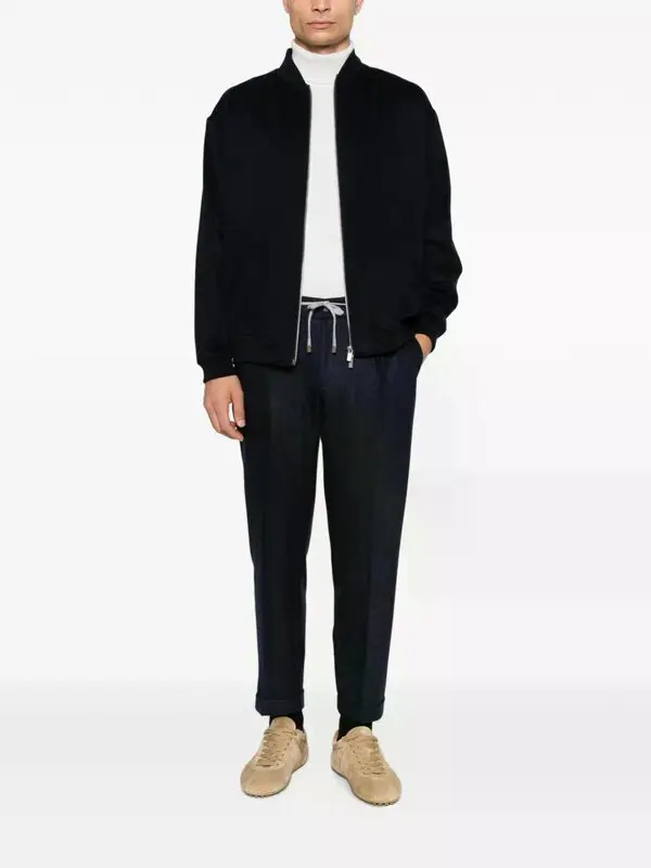 ARTE ANTWERP Roma Drawstring Wool Trousers