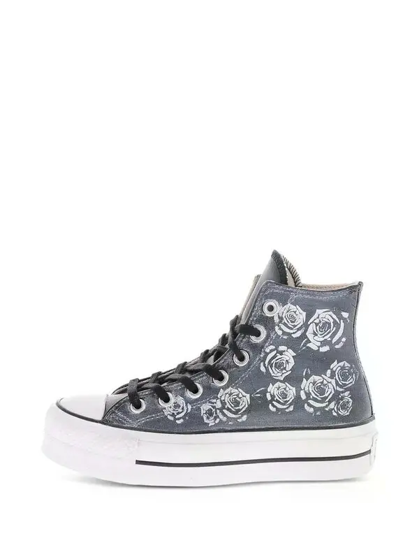 CONVERSE All Star Chuck Taylor Floral Patterned Leather High Top Sneakers With Platform