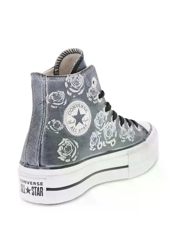 CONVERSE All Star Chuck Taylor Floral Patterned Leather High Top Sneakers With Platform