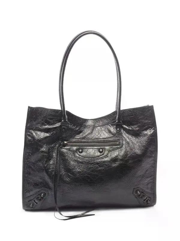 Balenciaga Leather Textured Tote Bag