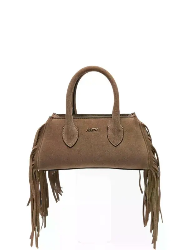 Amiri Micro Fringed Suede Tote Bag