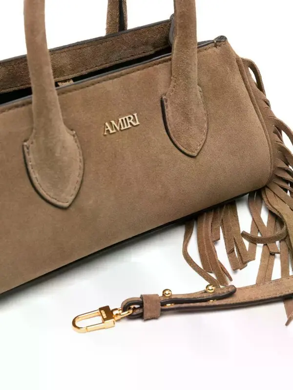 Amiri Micro Fringed Suede Tote Bag