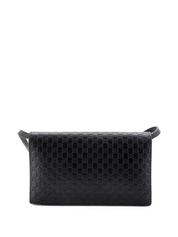 Gucci Wallet On Strap Microguccissima Leather Crossbody Bag