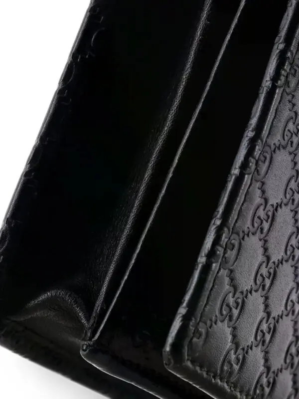 Gucci Wallet On Strap Microguccissima Leather Crossbody Bag