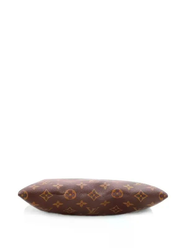 LOUIS VUITTON Tuileries Pochette Monogram Canvas Leather Clutch Bag
