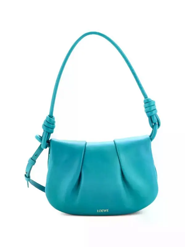 Loewe Paseo Leather Shoulder Bag - Blue