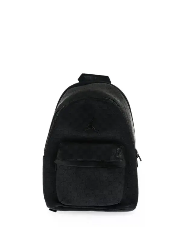 JORDAN Monogram-pattern Backpack - Black