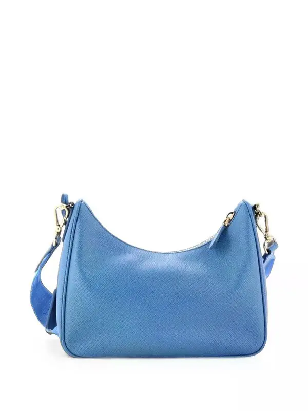 Prada Re-edition 2005 Saffiano Leather Shoulder Bag - Blue