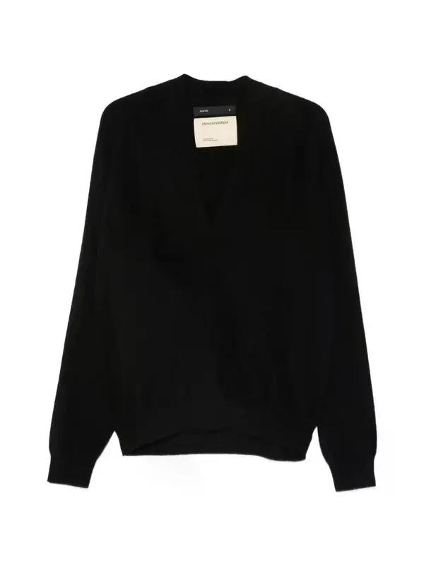 Frenckenberger V-neck Cashmere Sweater - Black
