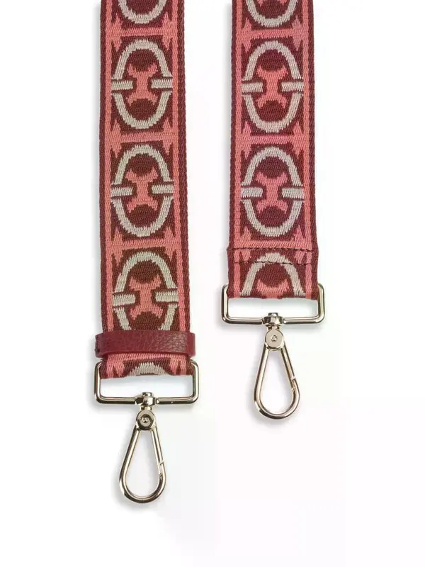 COCCINELLE Monogram Jacquard Shoulder Strap - Red