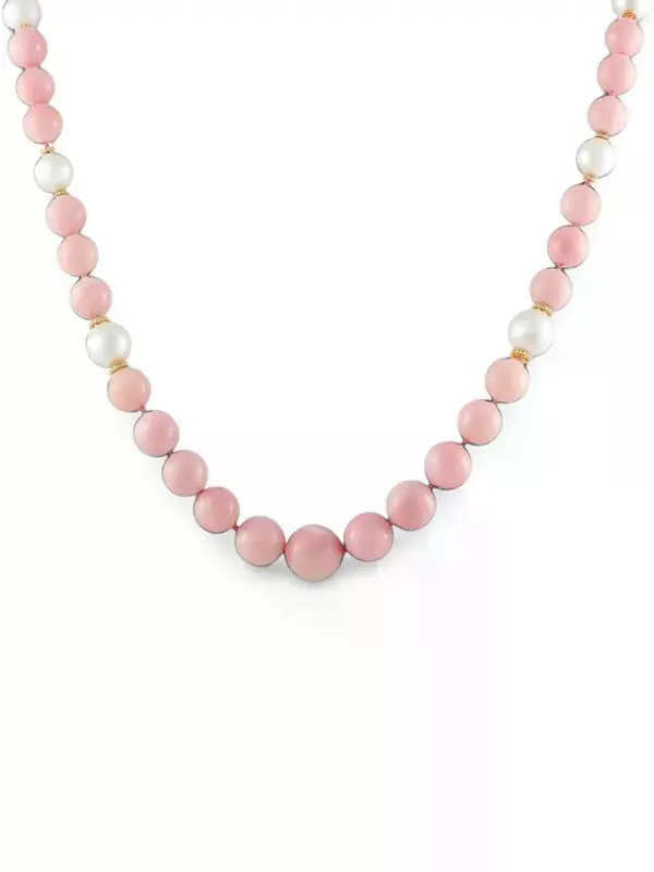 LB EXCLUSIVE Opal And Diamond Necklace - Pink