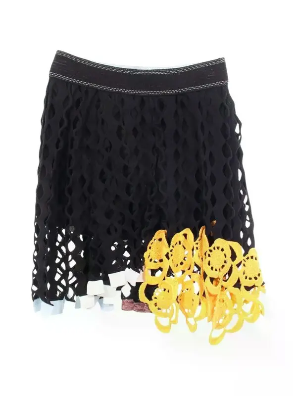 Dior 2010s Crochet-knit Mini Skirt