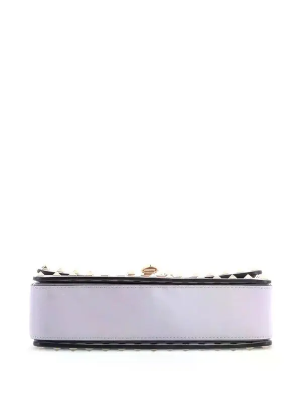 Valentino Garavani Rockstud Chain Flip Lock Flap Bag Leather Medium Shoulder Bag
