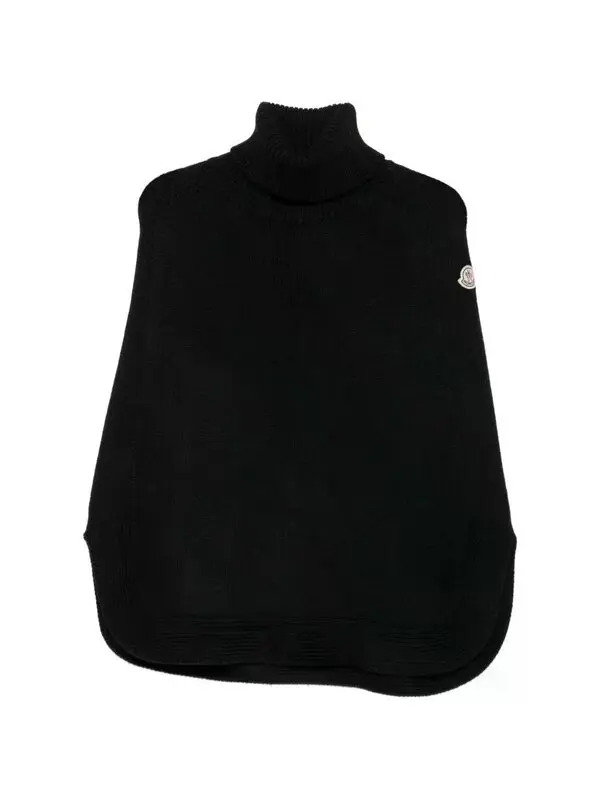 Moncler 2000s Roll-neck Logo-patch Sweater