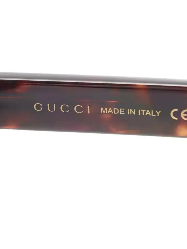 Gucci Cat-eye Sunglasses With Tortoiseshell Effect - Brown