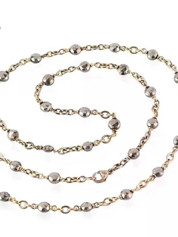 SYLVA & CIE Hematite Beaded Necklace
