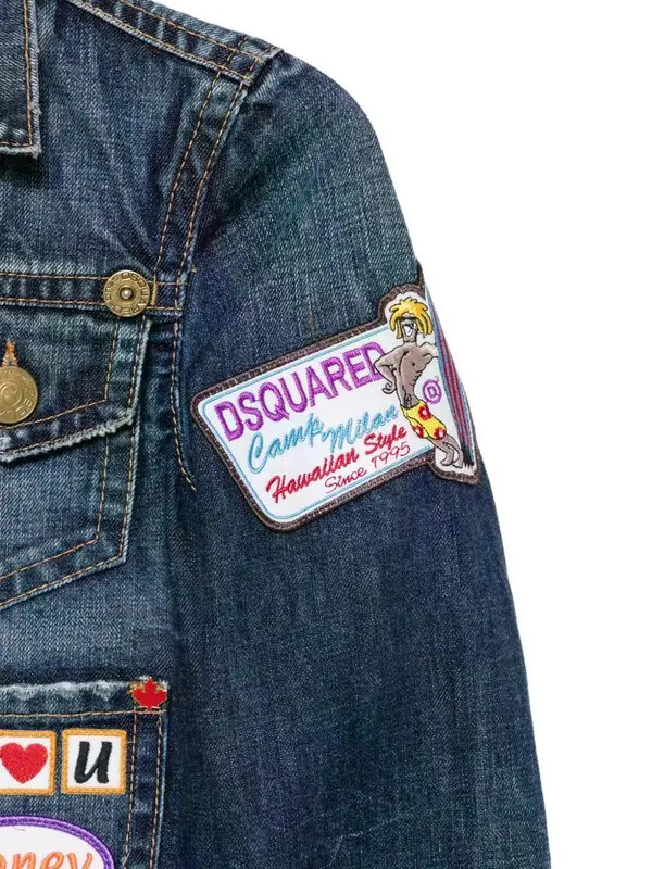 Dsquared2 2000s Patch-detail Denim Jacket
