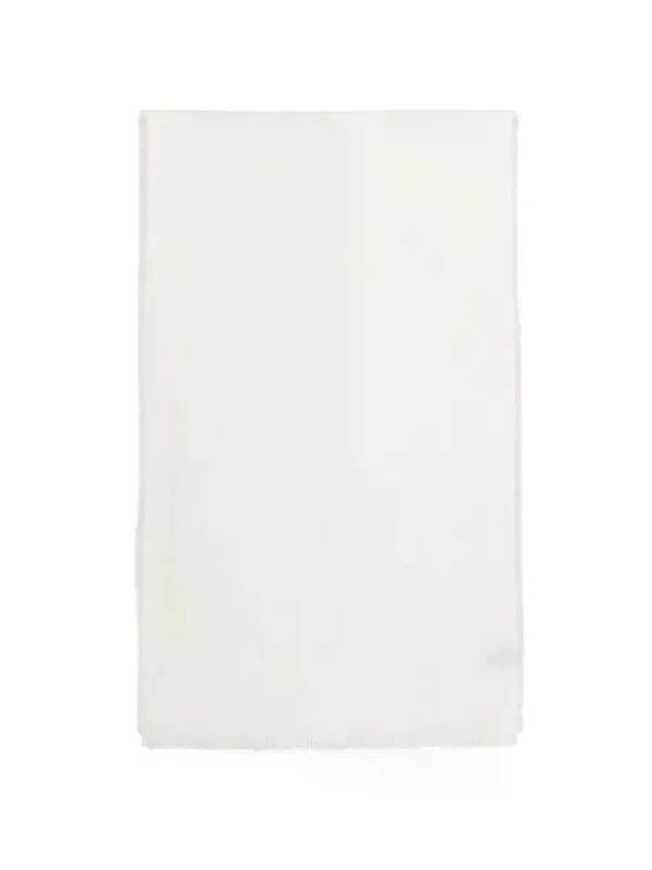 Tagliatore Monogram-pattern Frayed Scarf