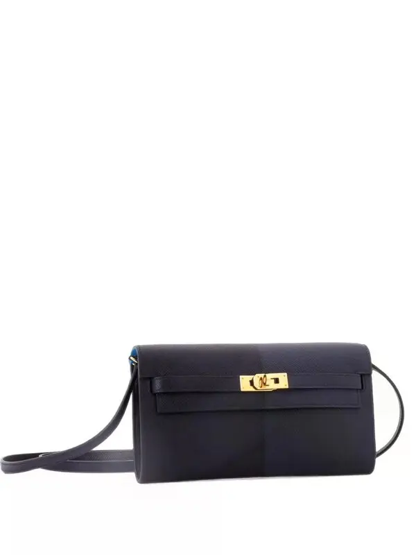 Hermès Casaque Kelly To Go Wallet Epsom Clutch Bag - Black