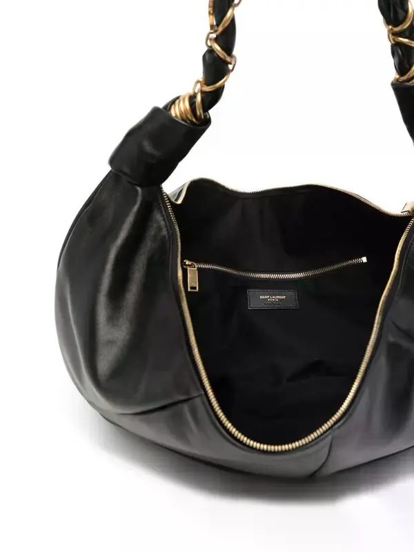 Saint Laurent Amalia Hobo In Lambskin Shoulder Bag