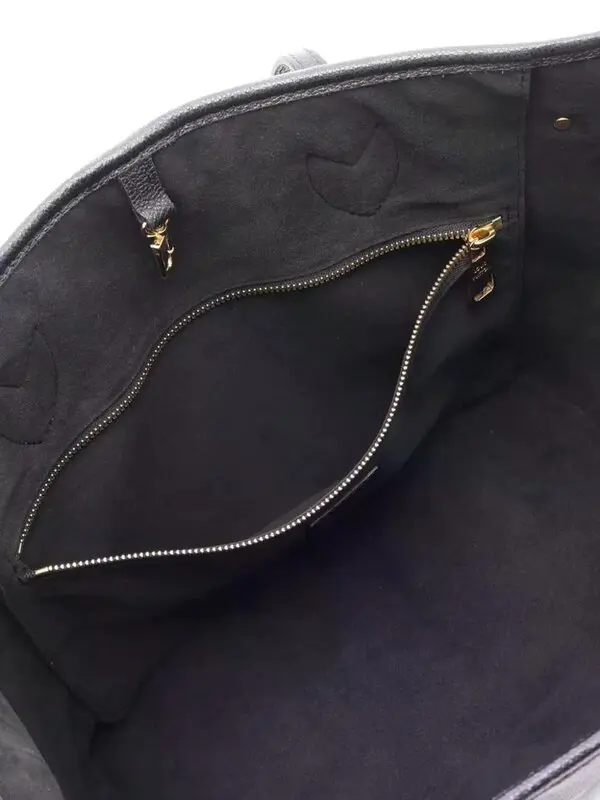 LOUIS VUITTON Monogram Empreinte Neverfull Mm Tote Bag - Black